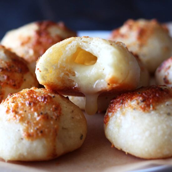 Cheese Stuffed Garlic Rolls - Handle the Heat
