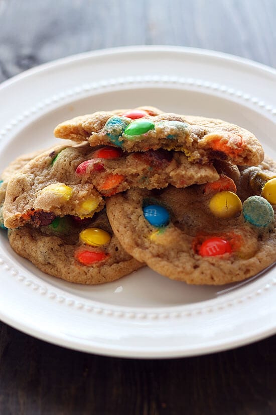 Soft and Chewy M&M Cookies | Handle the Heat